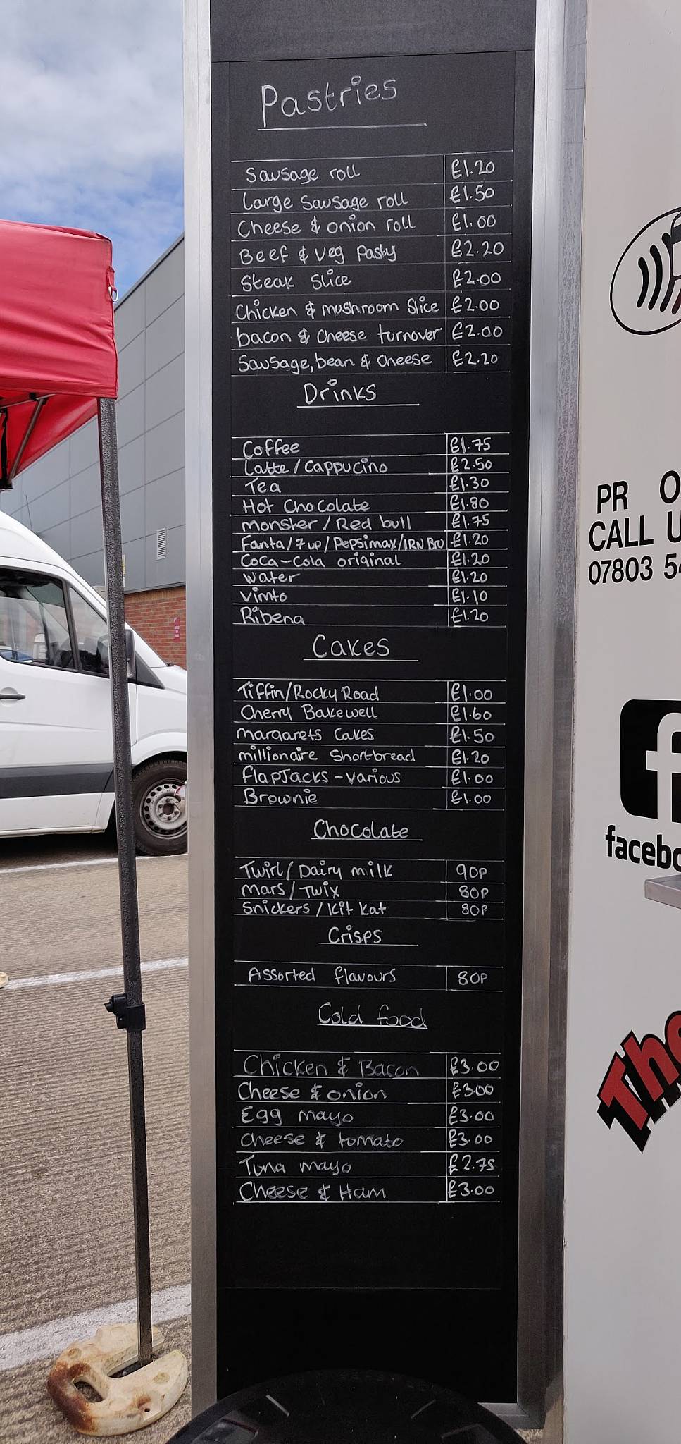 Menu at The Good Food Guy cafe, Market Harborough