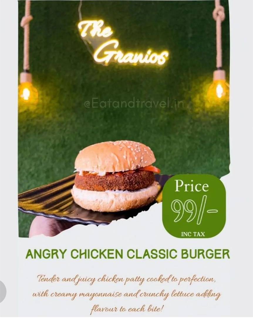 Menu at The Granios Miyapur, Hyderabad