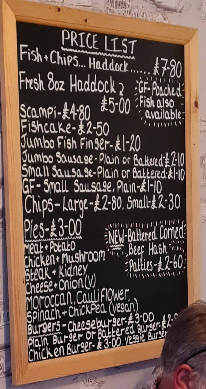 Menu at The Haddock Paddock fast food, Sedbergh, 67-69 Main St