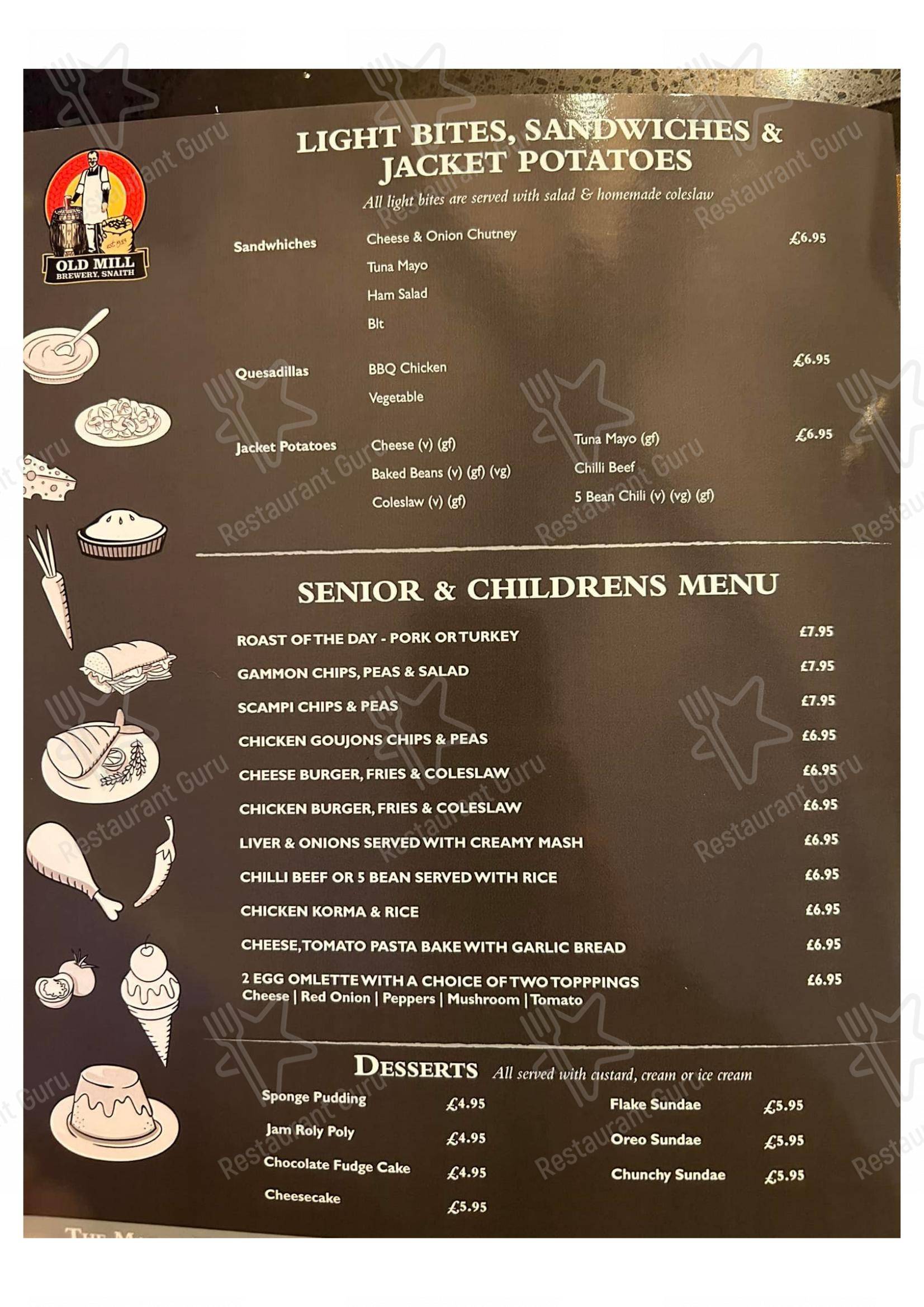 Menu at The Marsh pub & bar, Cleckheaton