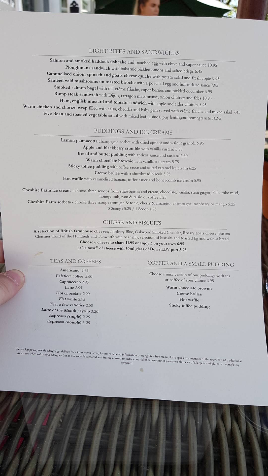 Menu at The Pheasant at Buckland pub & bar, Betchworth