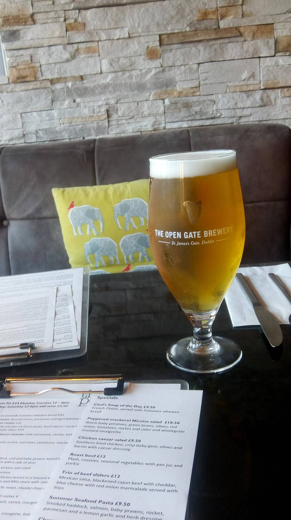 Menu at The Poet Bar and Grill, Belfast