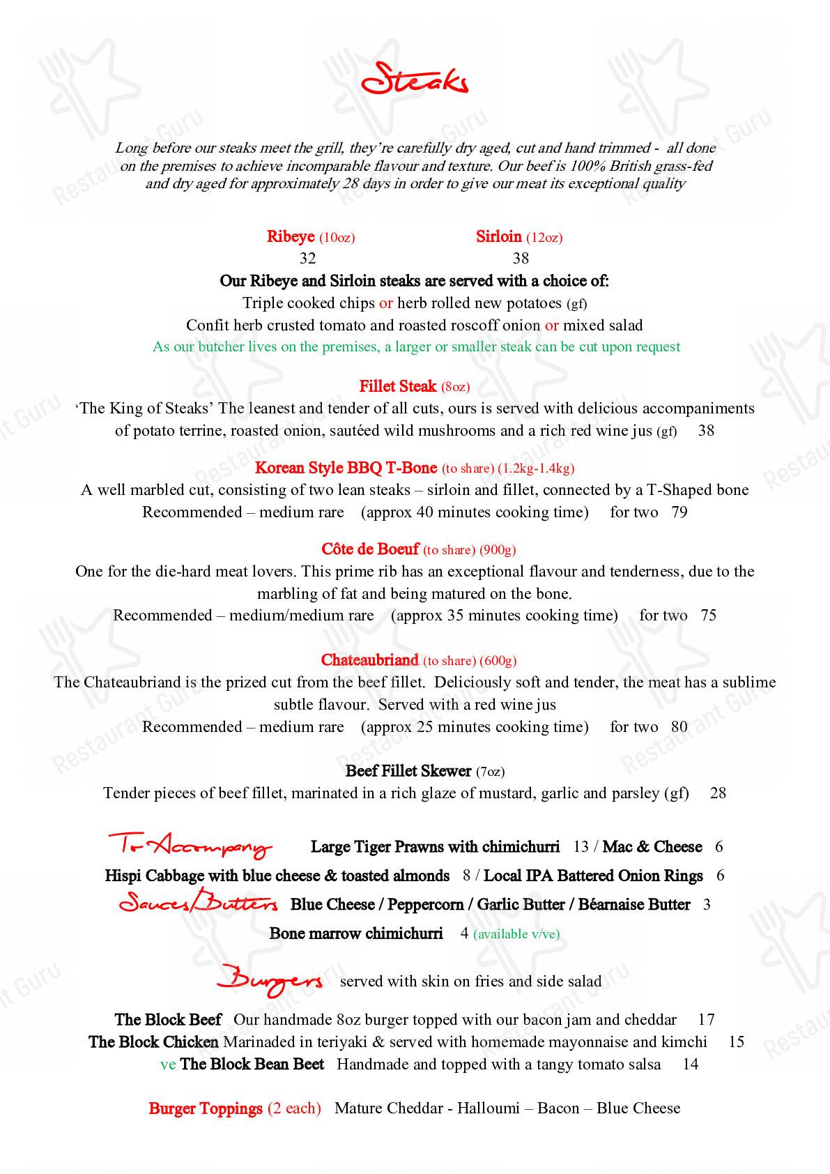 Menu at The Red Bull pub & bar, Aylesford