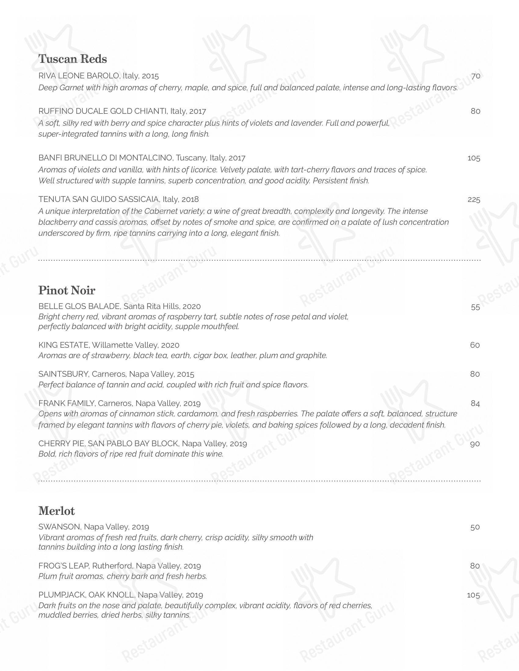 Menu at The Sacred Pepper restaurant, Tampa