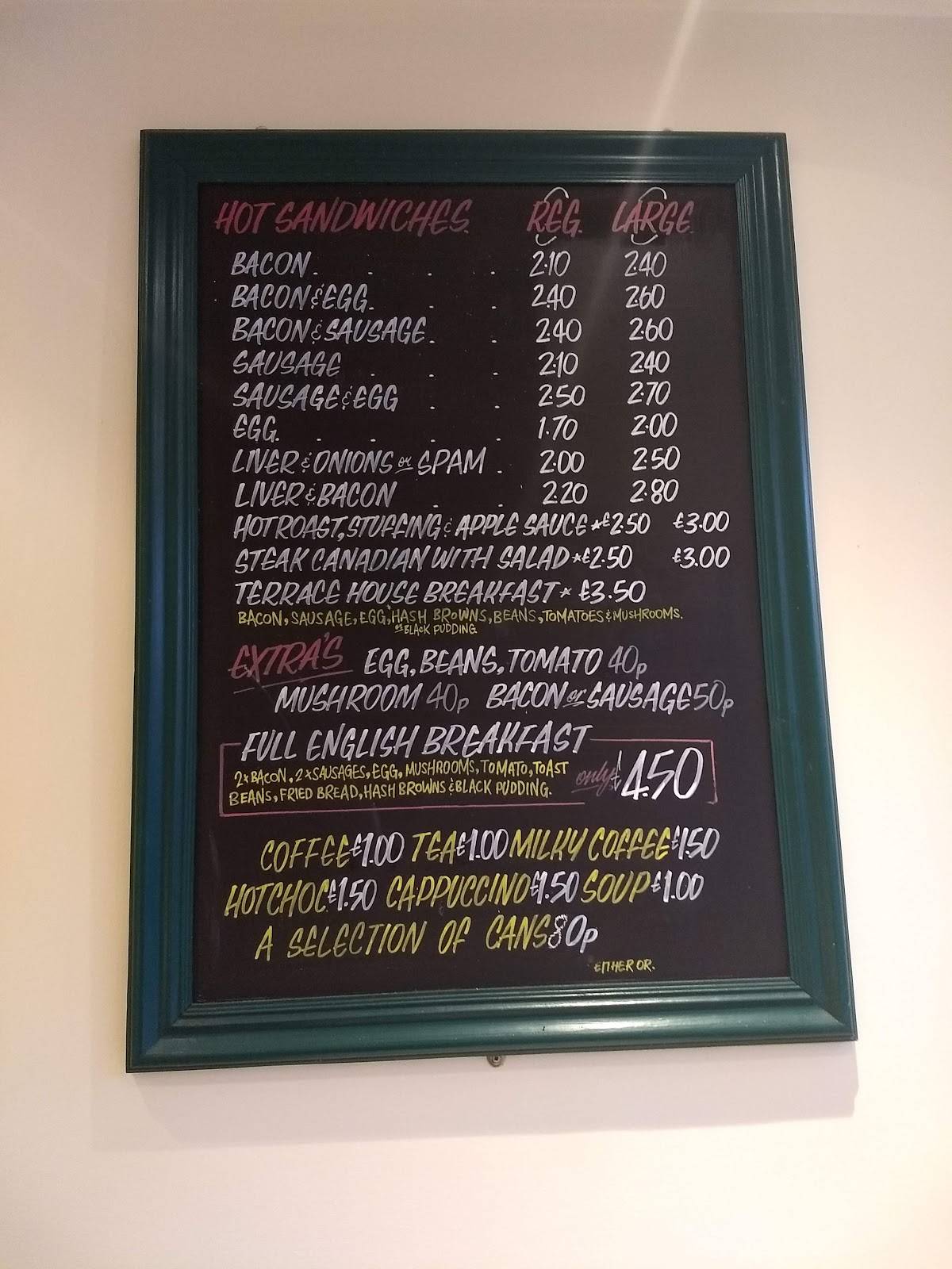 Menu at The Upper Crust restaurant, Mexborough
