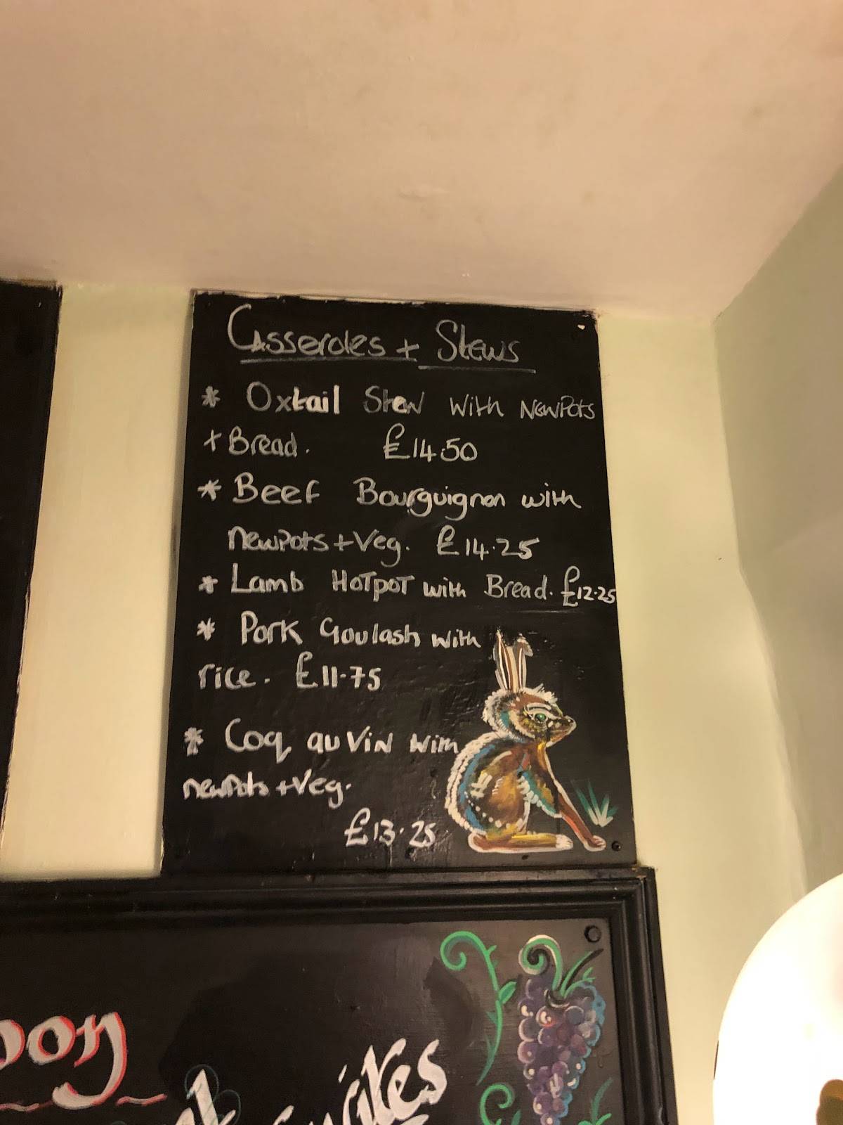 Menu at The Wooden Spoon pub & bar, Downton