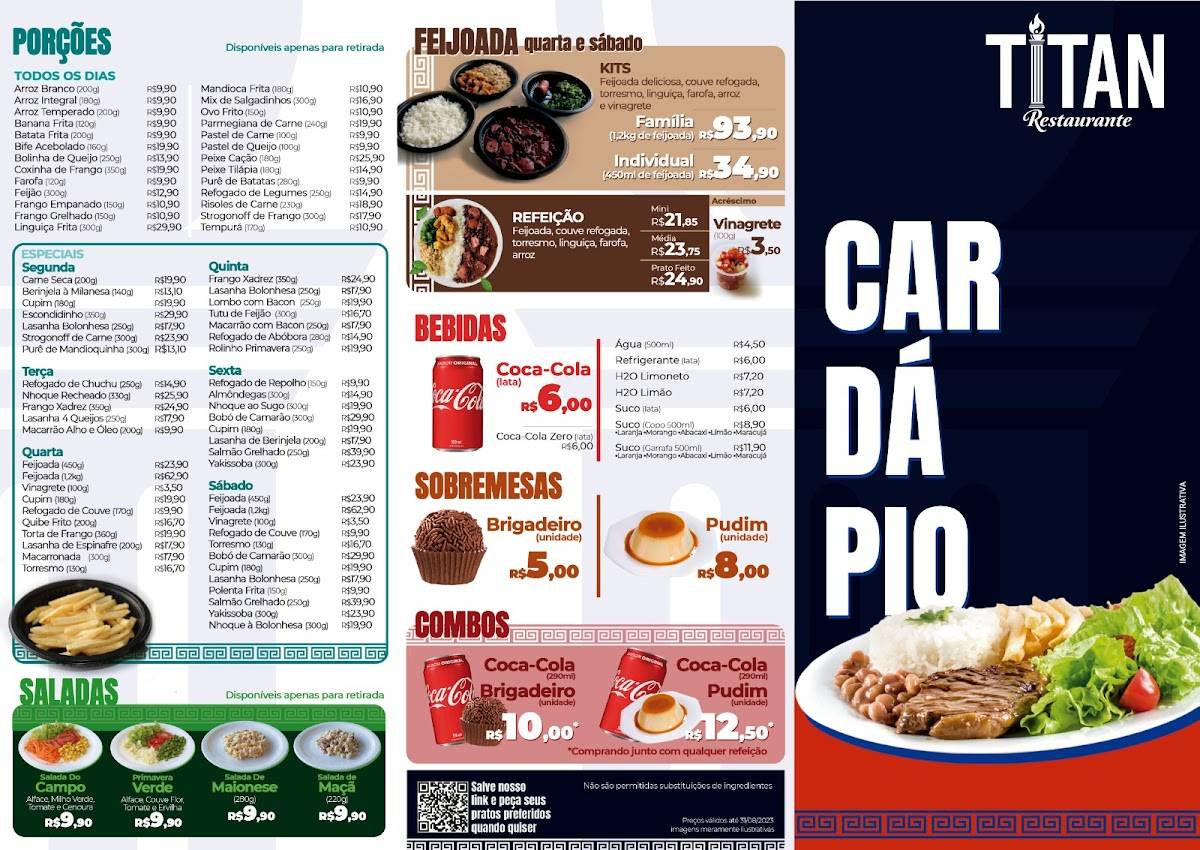 Menu em Titan Restaurante, Jundiaí