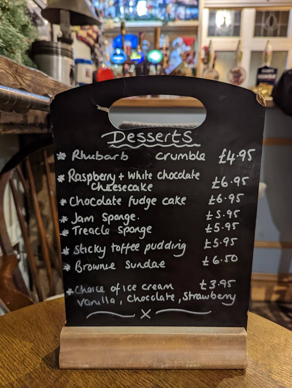 Menu at The Marrowbone & Cleaver pub & bar, Ulceby
