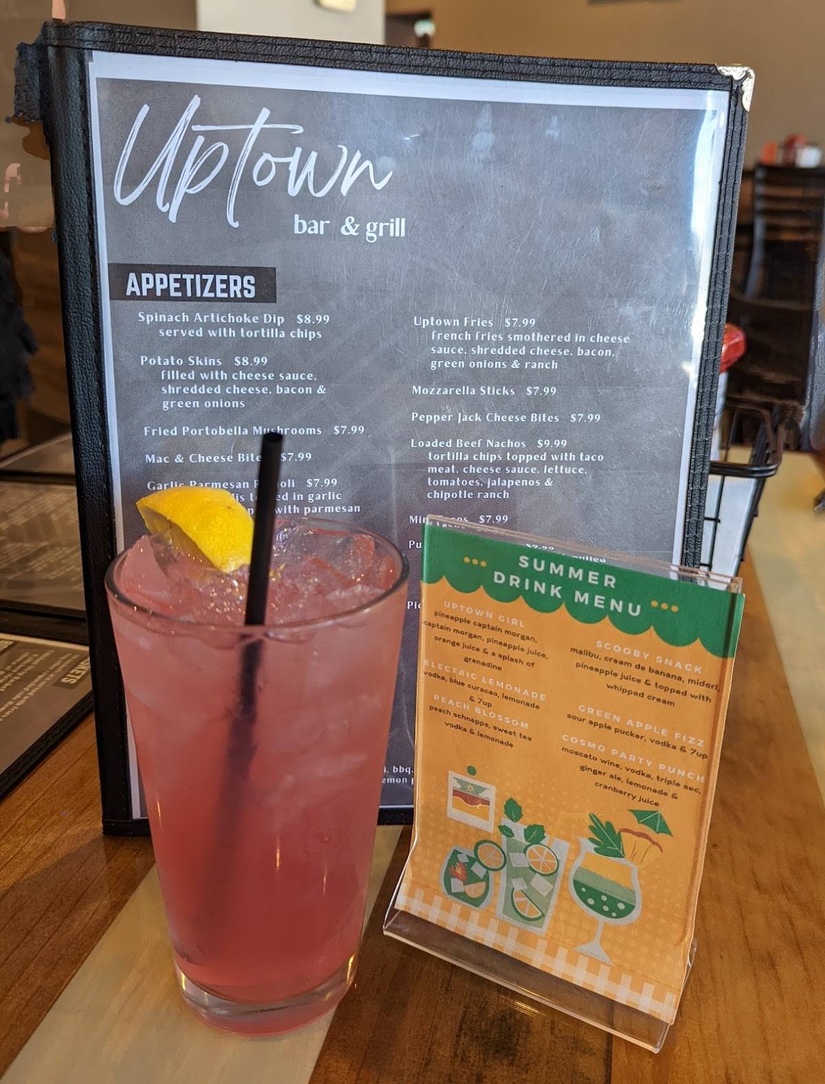 Menu at Uptown Bar & Grill, Red Bud