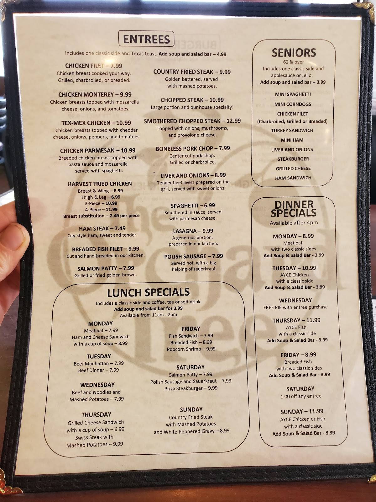 Menu at Orchard Tree desserts, Van Wert
