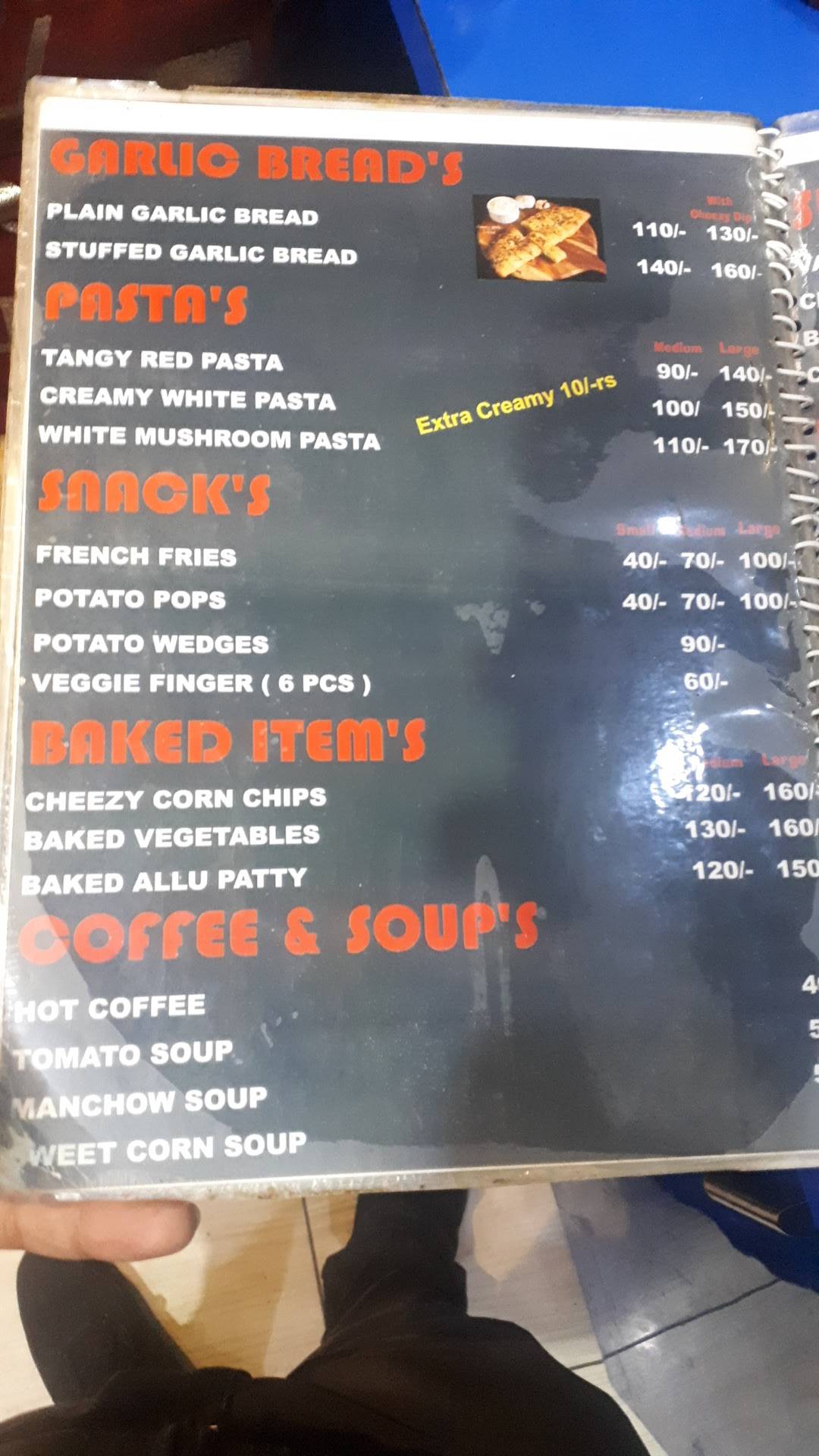 Menu at Veg Parlour The pizza experts, Goraya