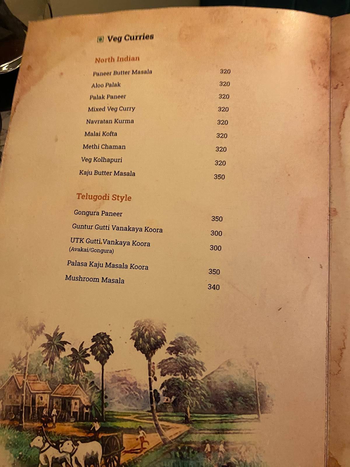 Menu at United Telugu Kitchens (UTK), Vijayawada