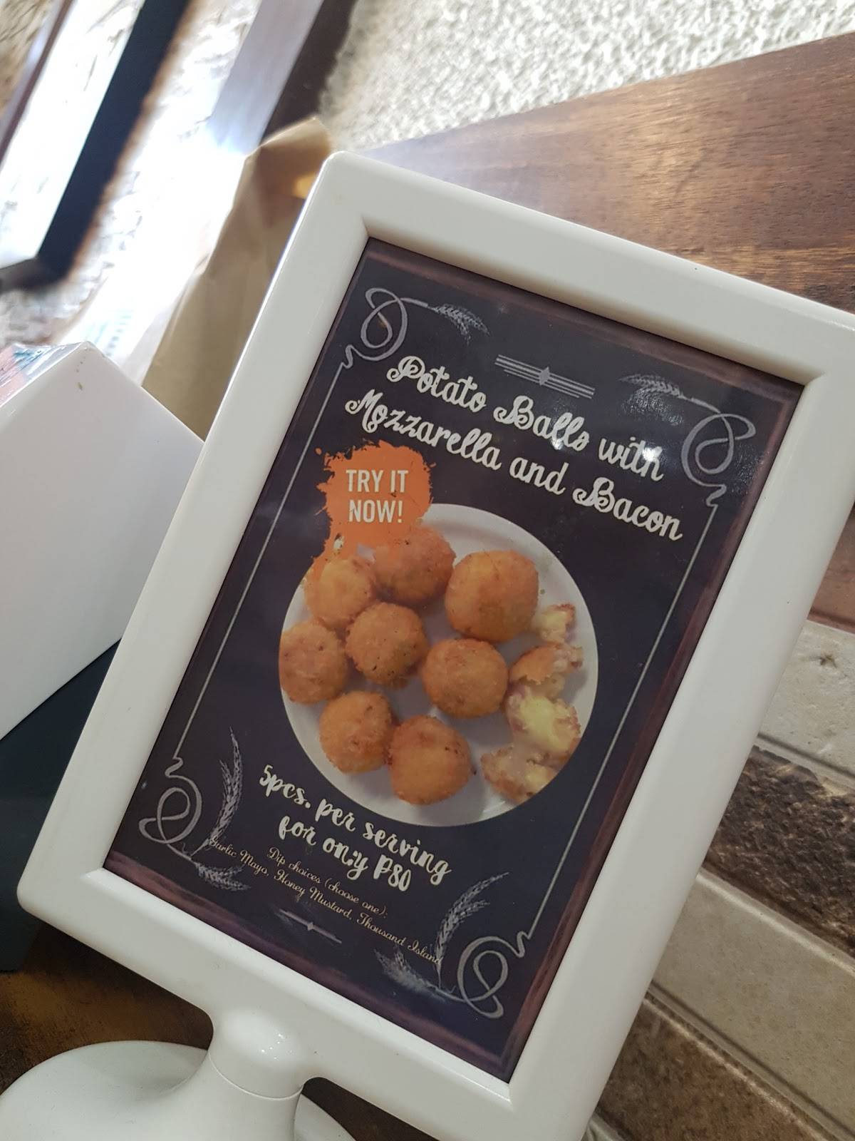 Menu at Wanam sa Bukid restaurant, Batangas