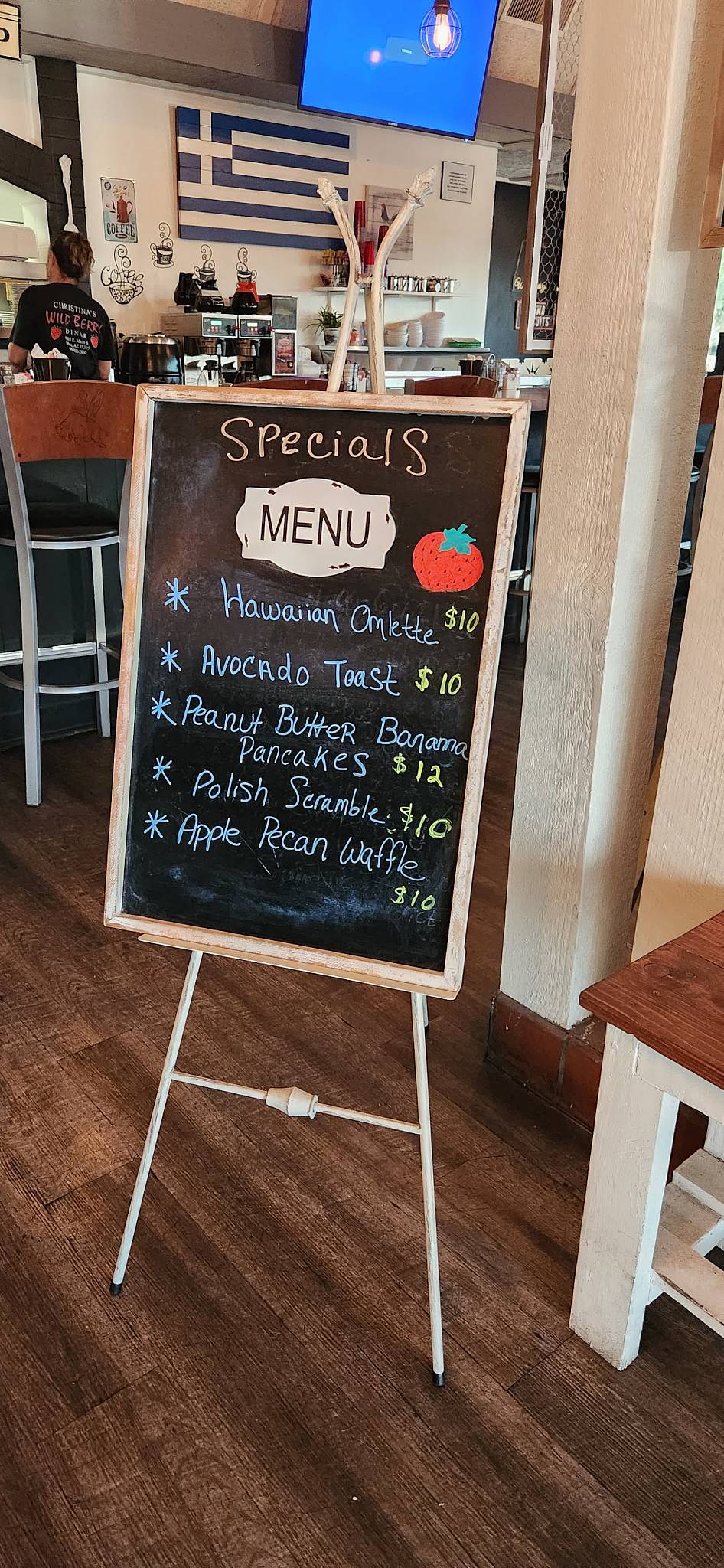 Menu at Wild Berry Diner restaurant, Mesa