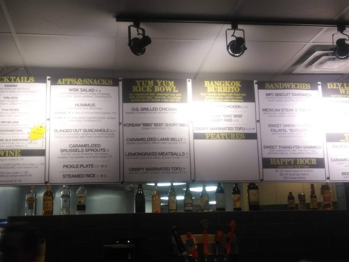 Menu at World Street Kitchen restaurant, Minneapolis, Lyndale Ave S
