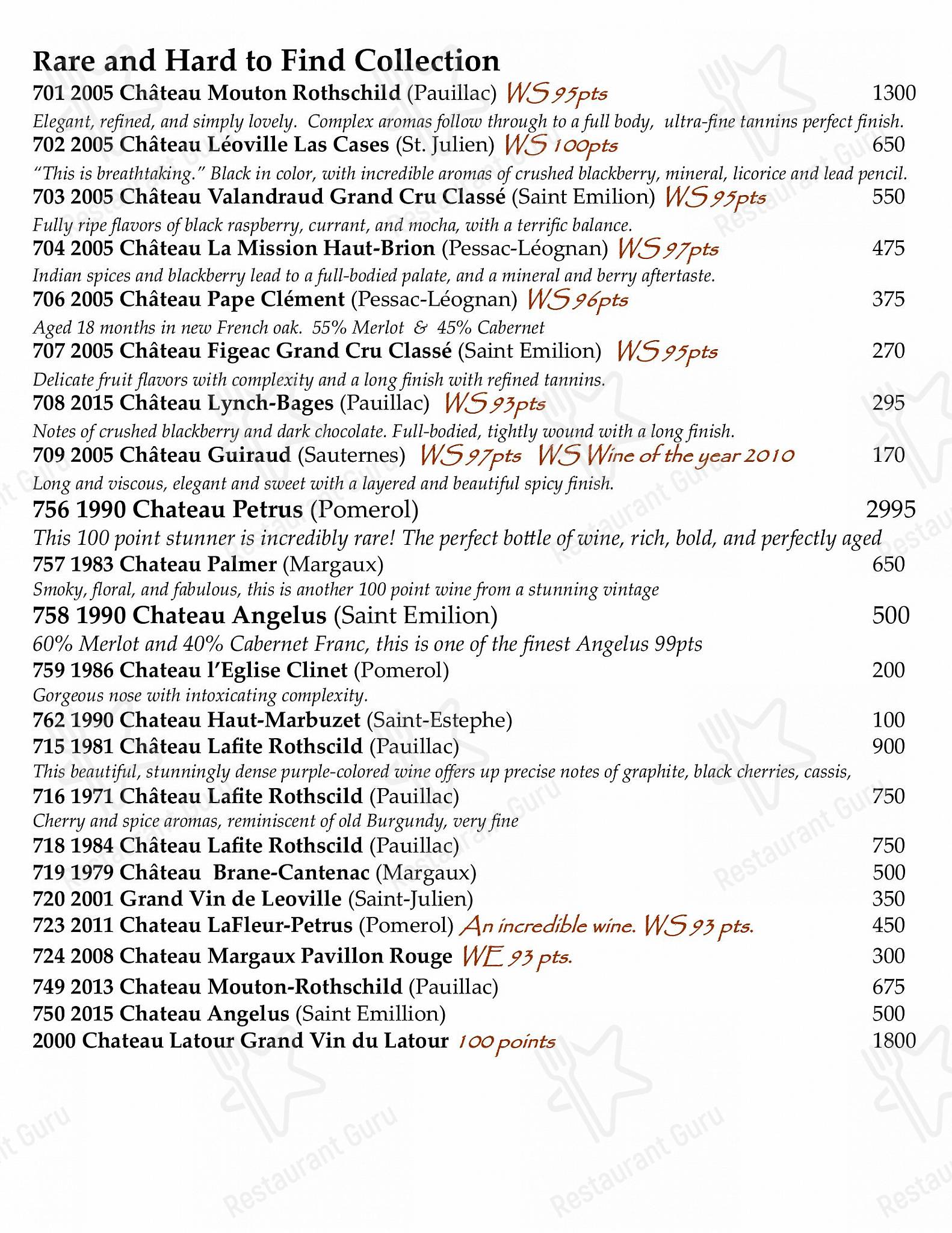 Menu at Station Square restaurant, Youngstown, Belmont Ave