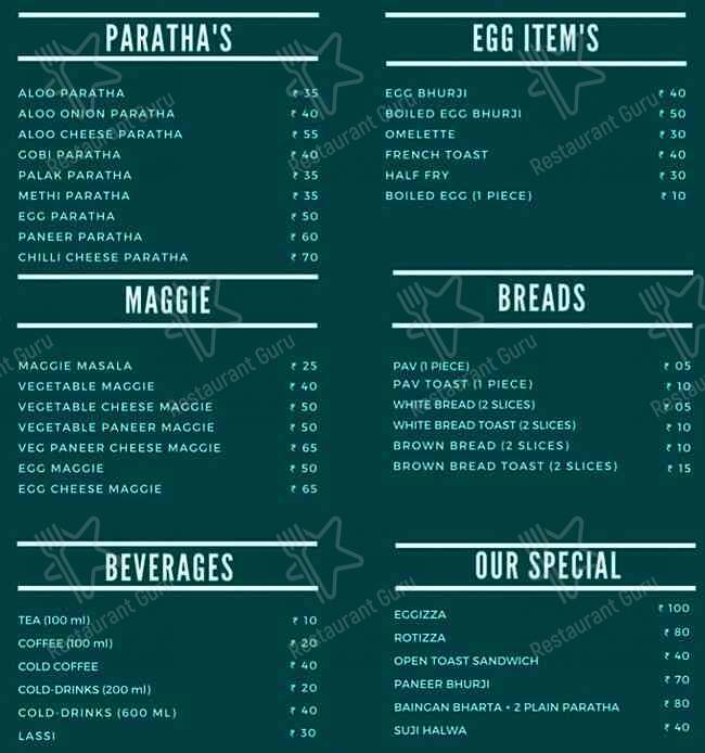 Menu at Apna Adda, The Food Junction, Pune