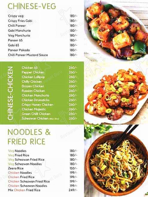Menu at Pista House Gachibowli, Hyderabad, Telecom Nagar Extension