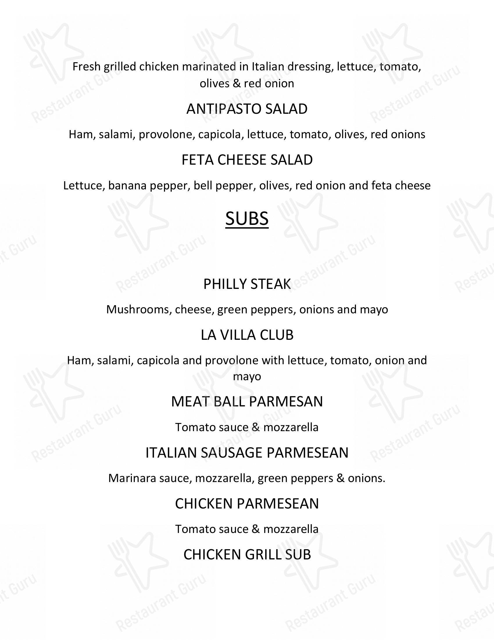 Menu at Ristorante Enrico pizzeria, Bonita Springs