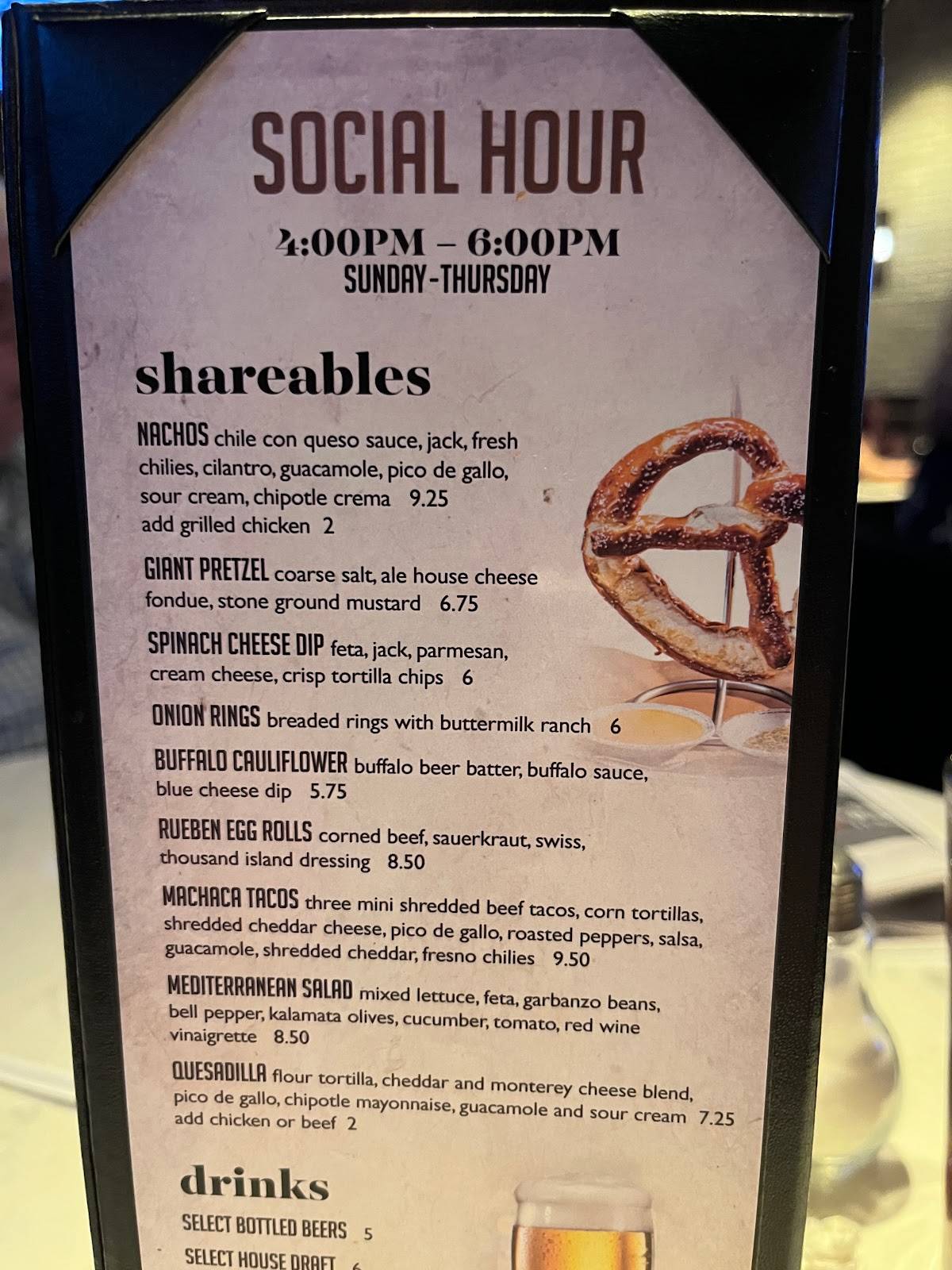 Menu at 90 NINETY Bar + Grill, Las Vegas