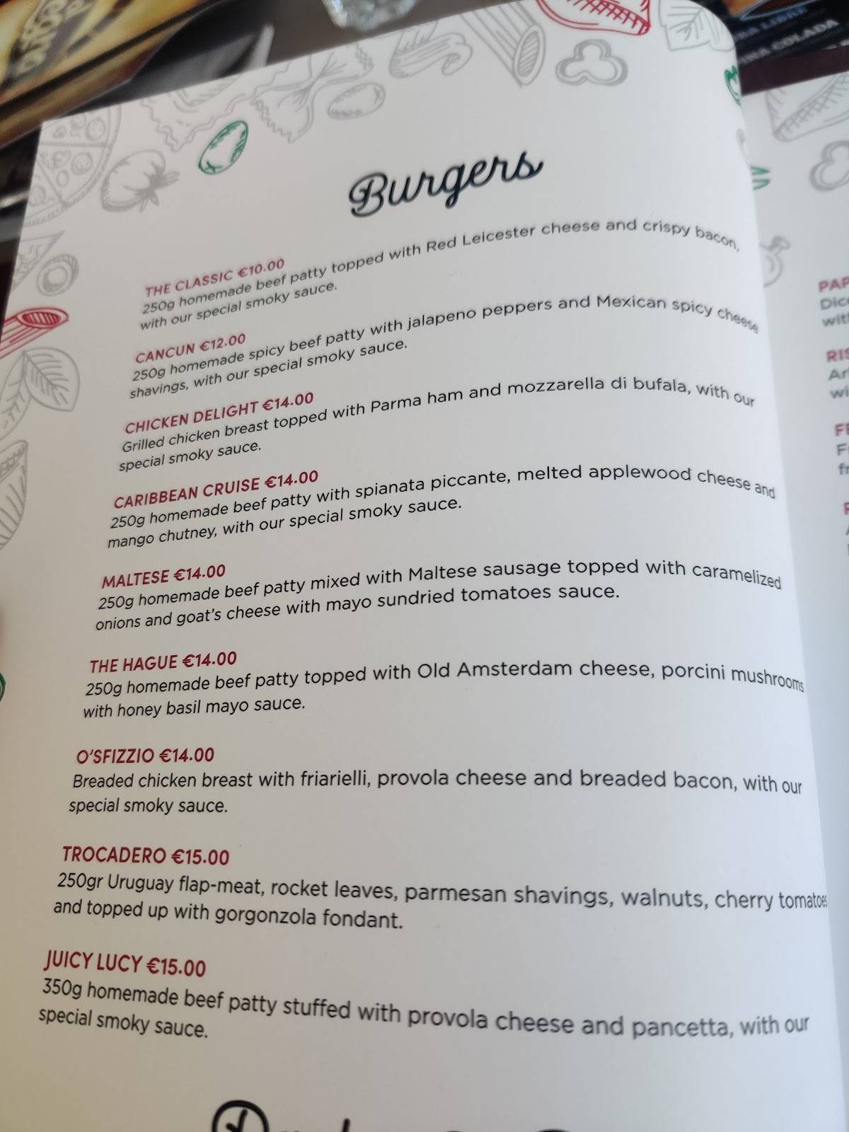 Menu at Al Legna Pizzeria, Marsaskala