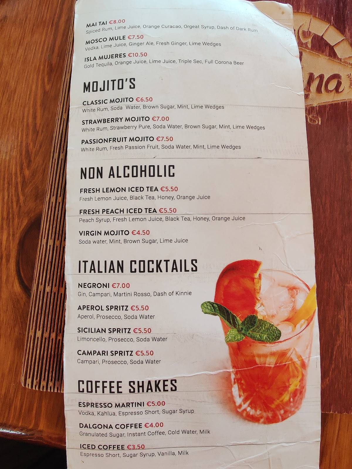 Menu at Al Legna Pizzeria, Marsaskala