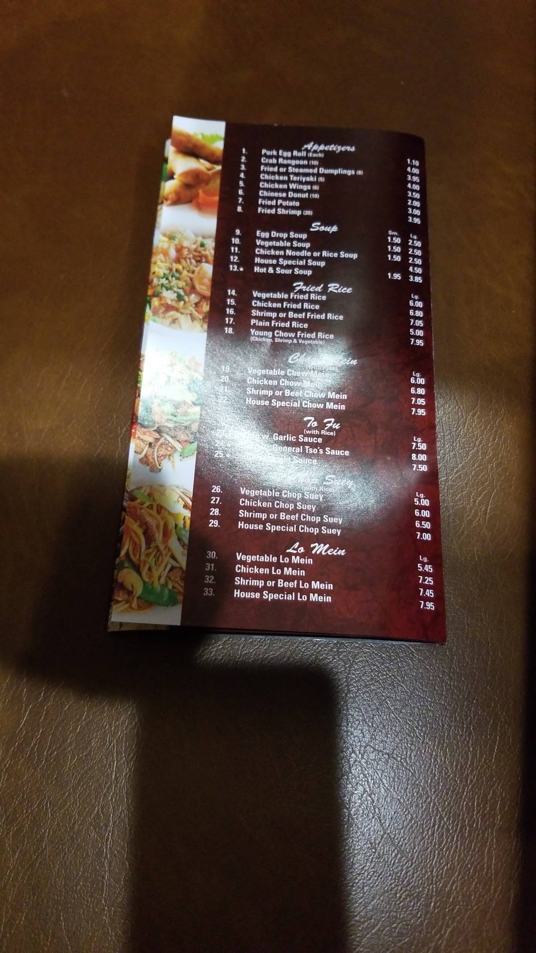 Menu at Asian Buffet (Sushi & Hibachi) restaurant, Rochester