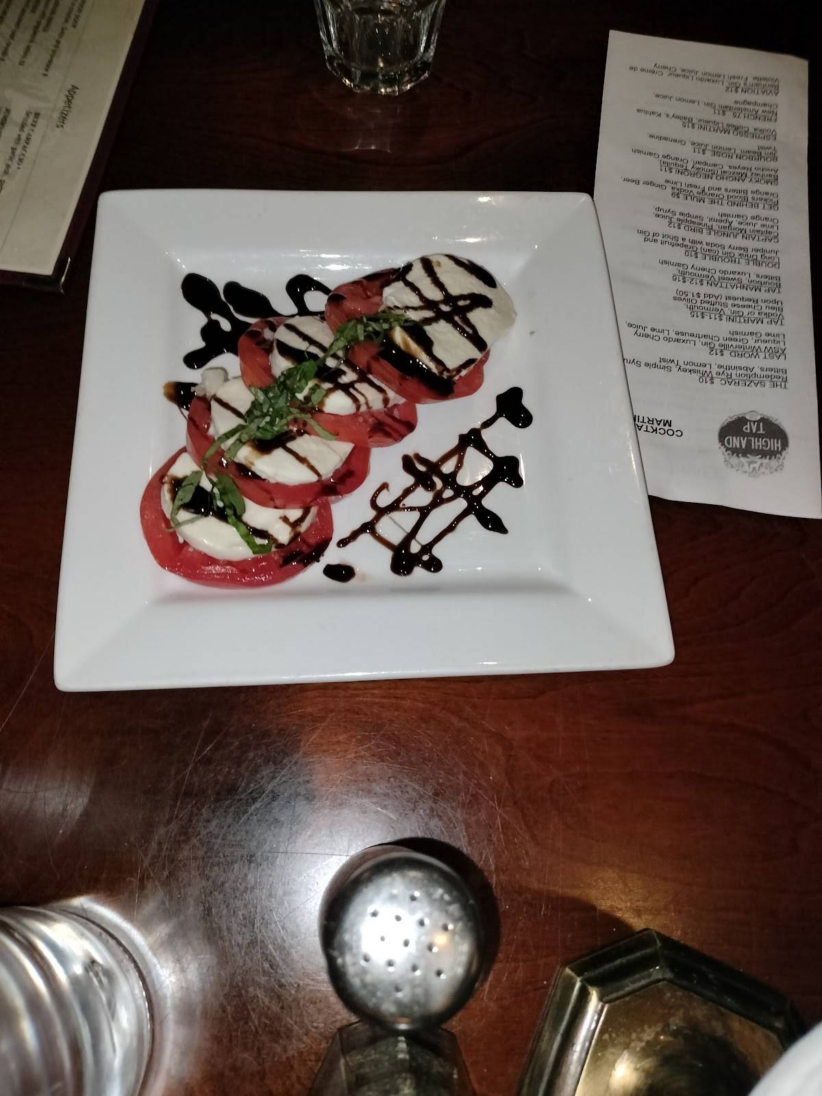 Menu at Highland Tap pub & bar, Atlanta