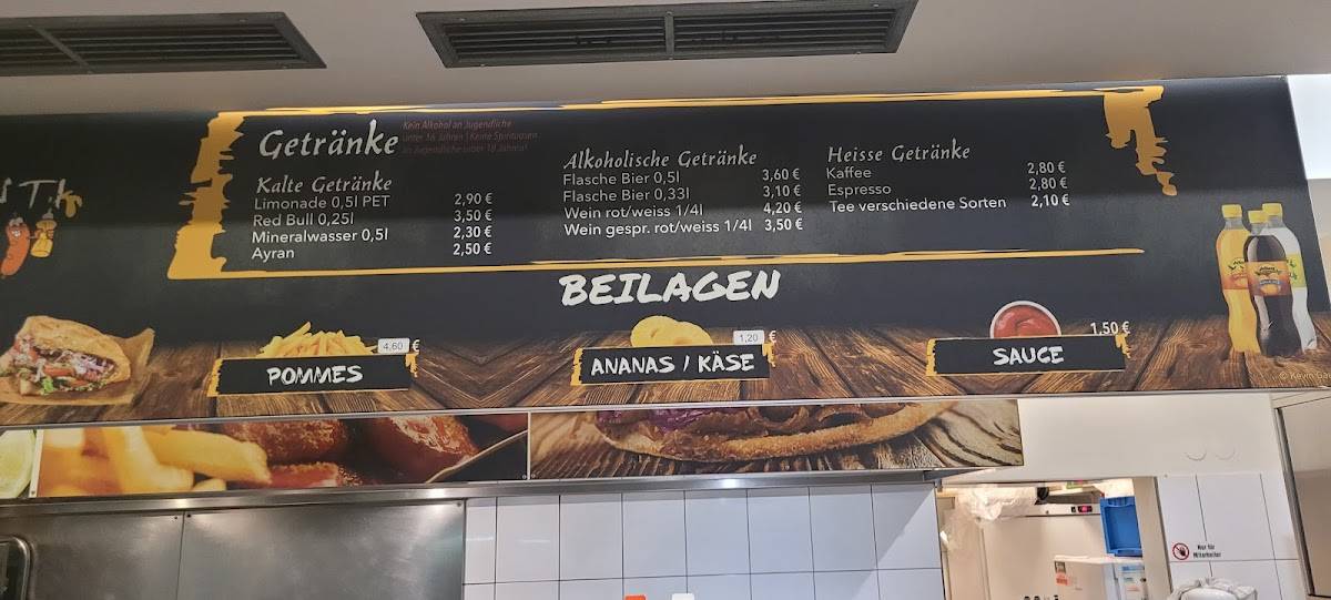 Speisekarte von Avanti Grill restaurant, Nüziders