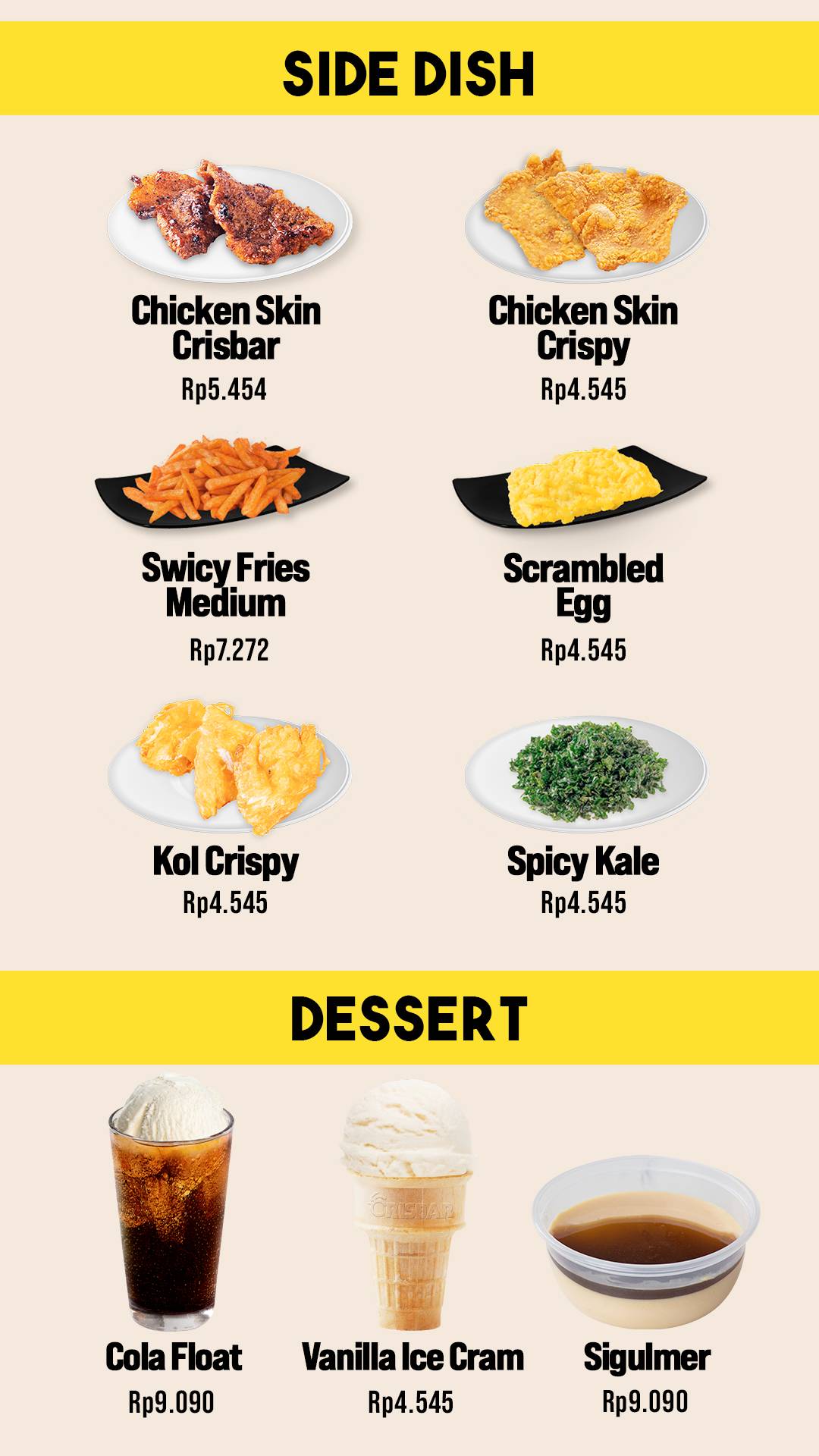 Carta de Ayam Crisbar Gerlong, Bandung