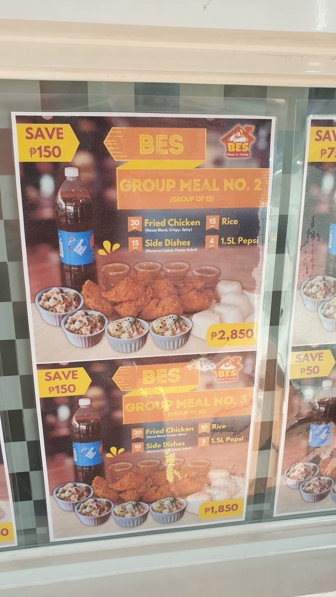 Menu at BES House of Chicken/ SALUT Restautrant restaurant, Quezon City