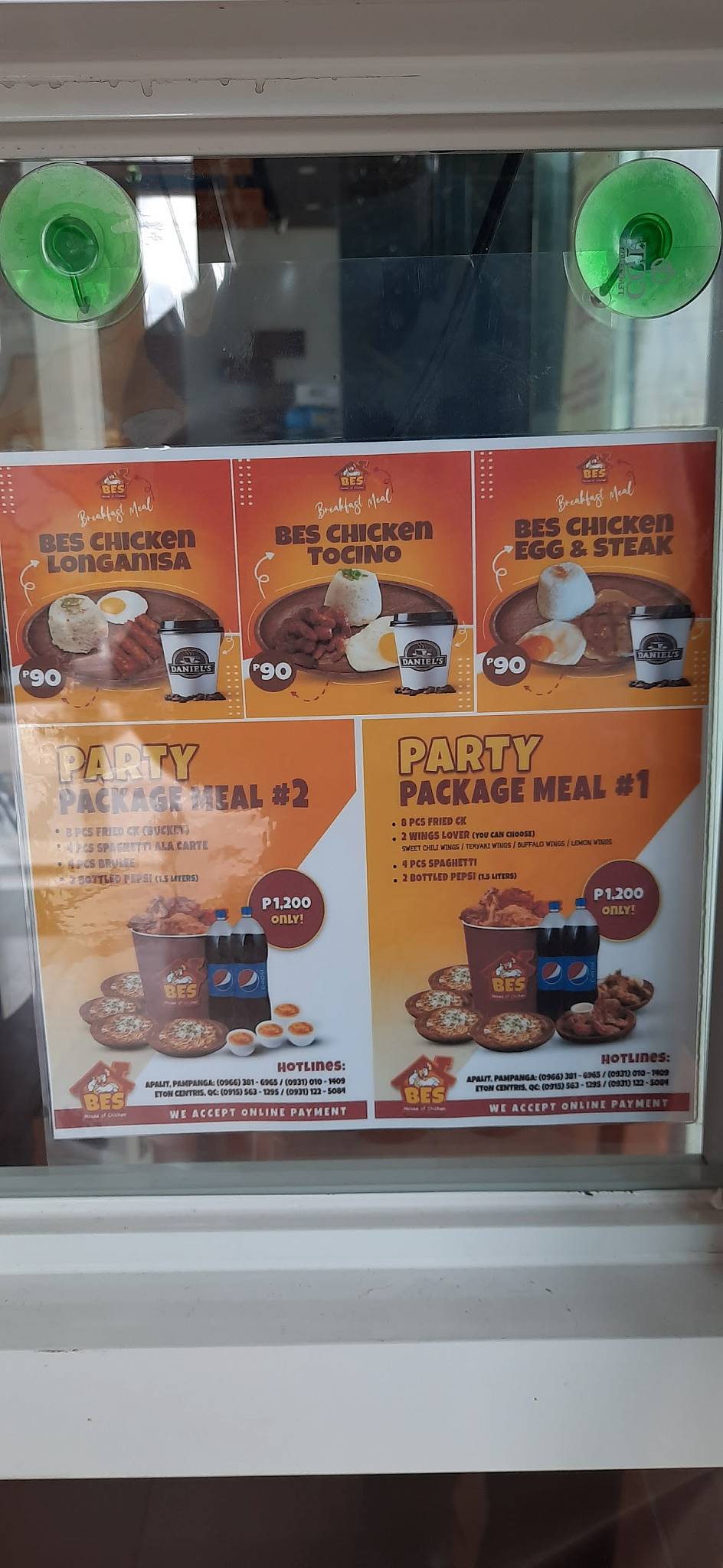 Menu at BES House of Chicken/ SALUT Restautrant restaurant, Quezon City
