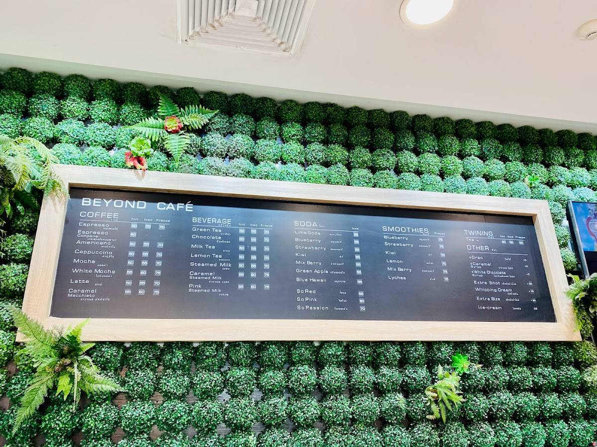 Menu at BEYOND CAFE สาขาบุญถาวร อุดรธานี, Udon Thani