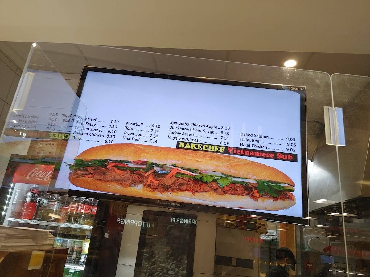 Menu at Bake Chef Co. restaurant, Calgary