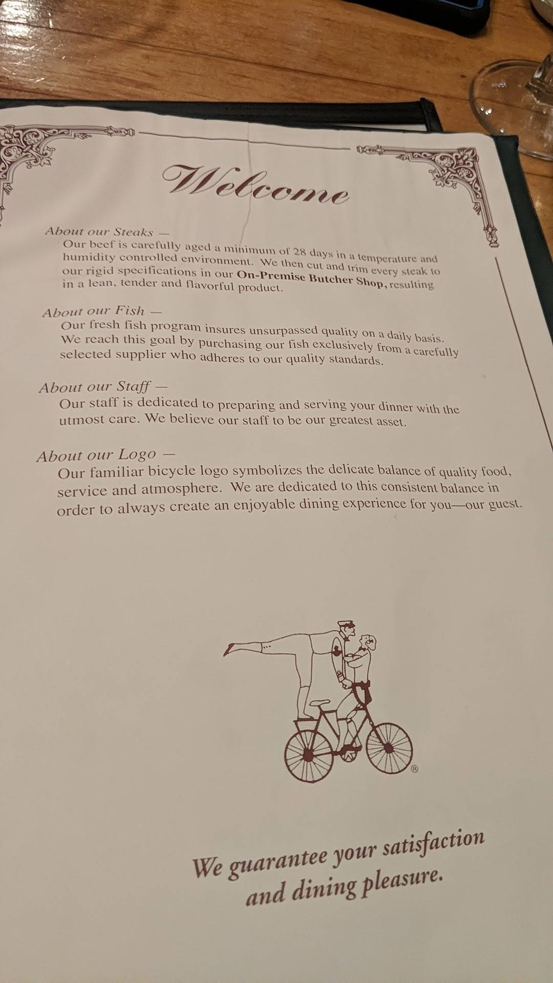 Menu at Barnsider, Albany