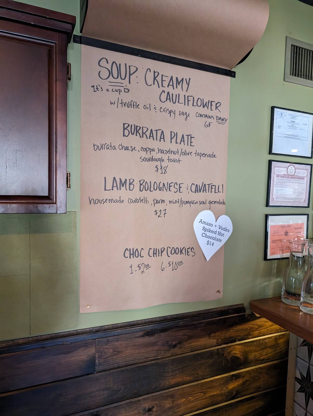 Menu at Barrow Food House, Riverhead