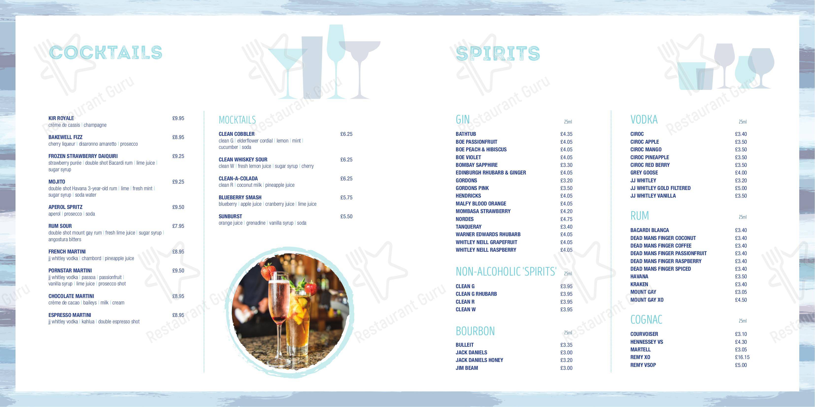 Menu at The Waterfront pub & bar, Burton upon Trent