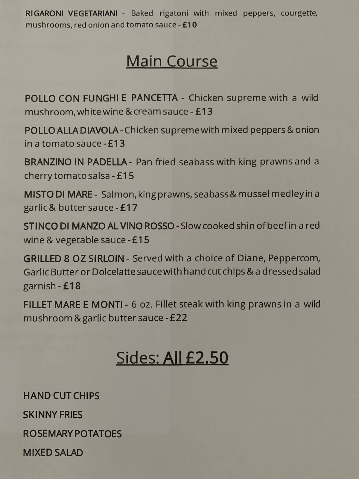 Menu at Black Horse, Ingleton pub & bar, Ingleton