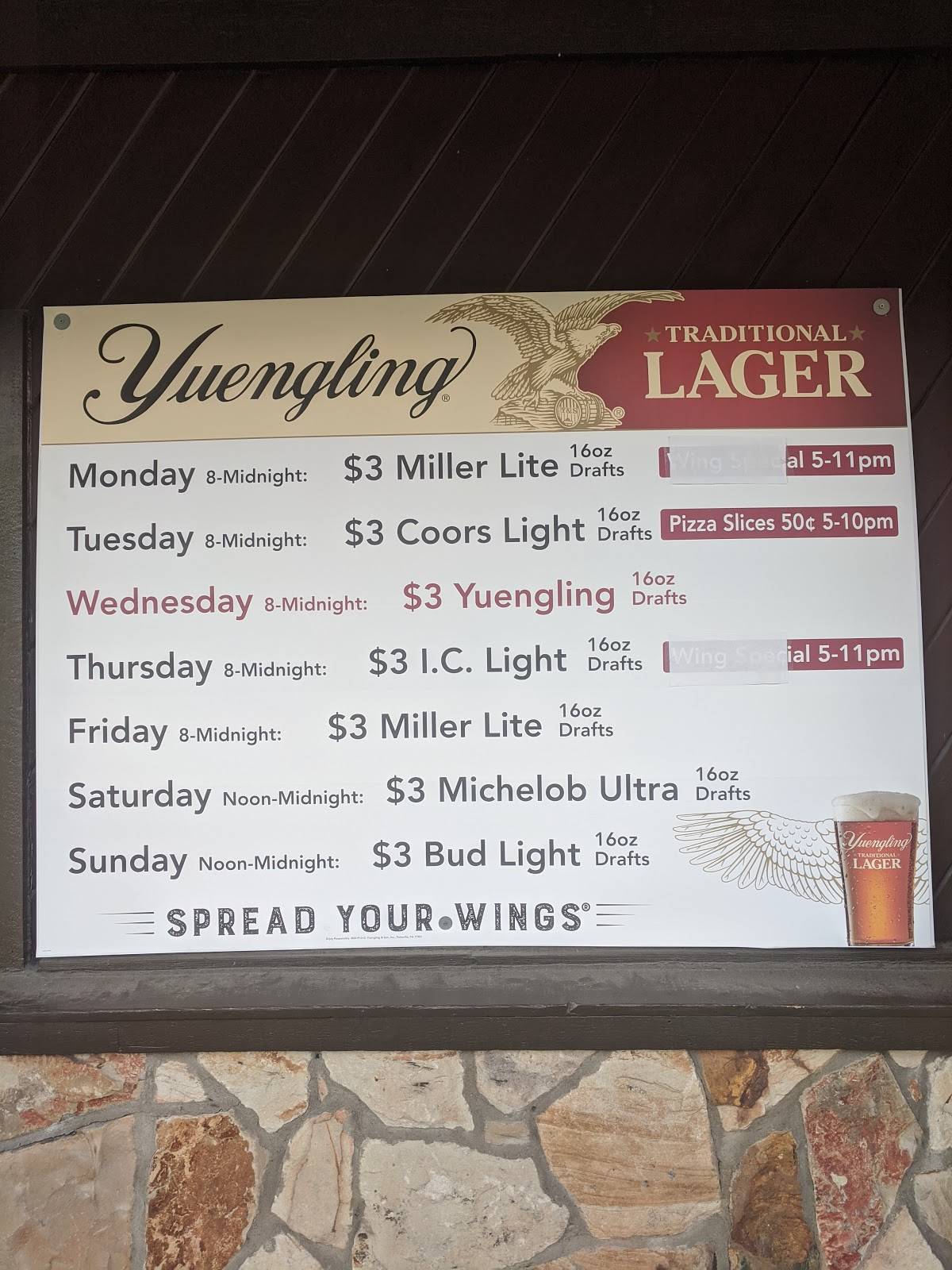 Menu at Blinky's Noble Grill & Bar, Pittsburgh