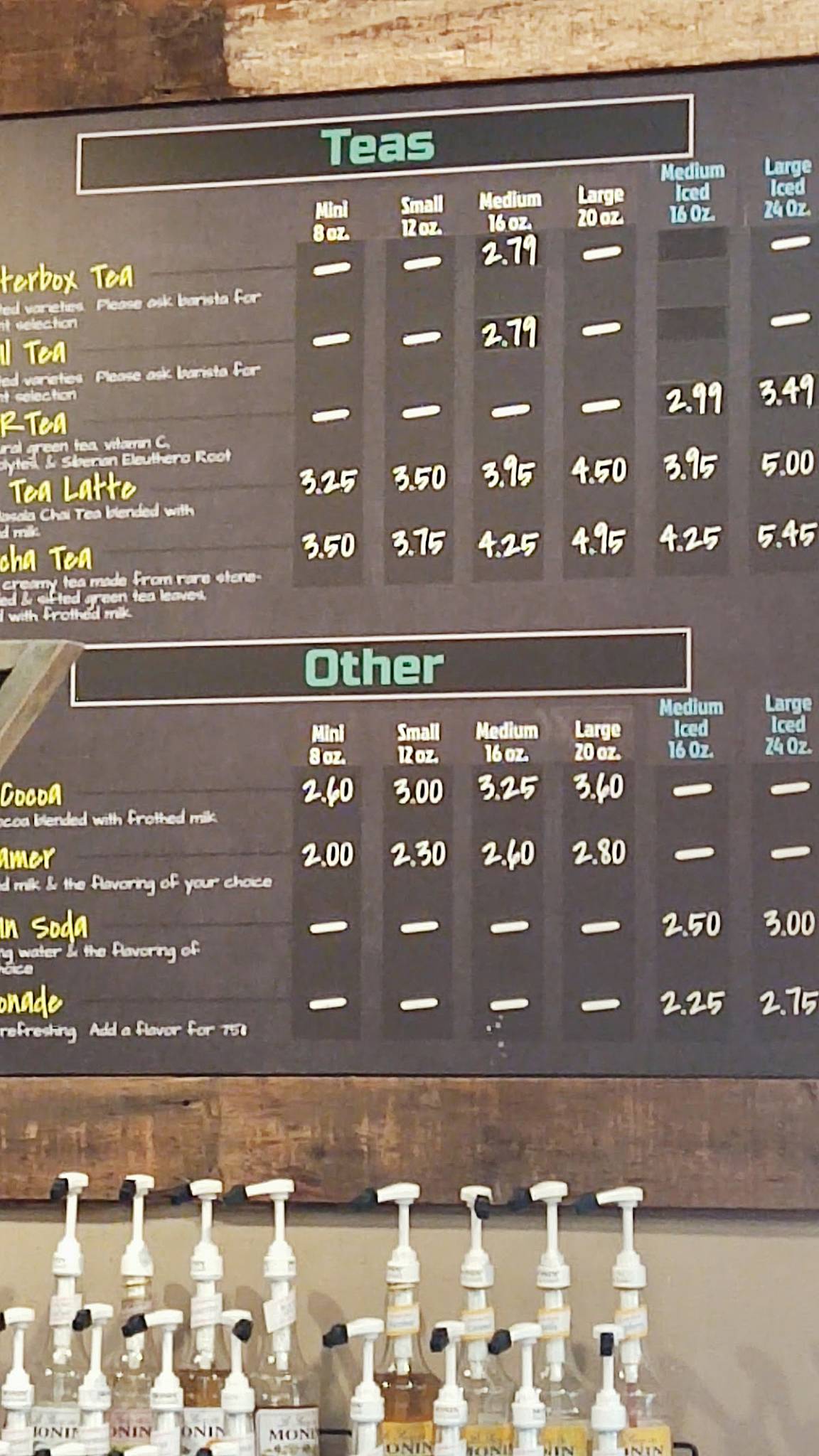 Menu at Blüm Coffee Garden restaurant, Greenfield