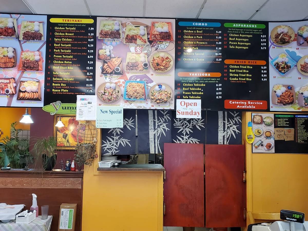 Menu at Yummy Teriyaki restaurant, Bothell