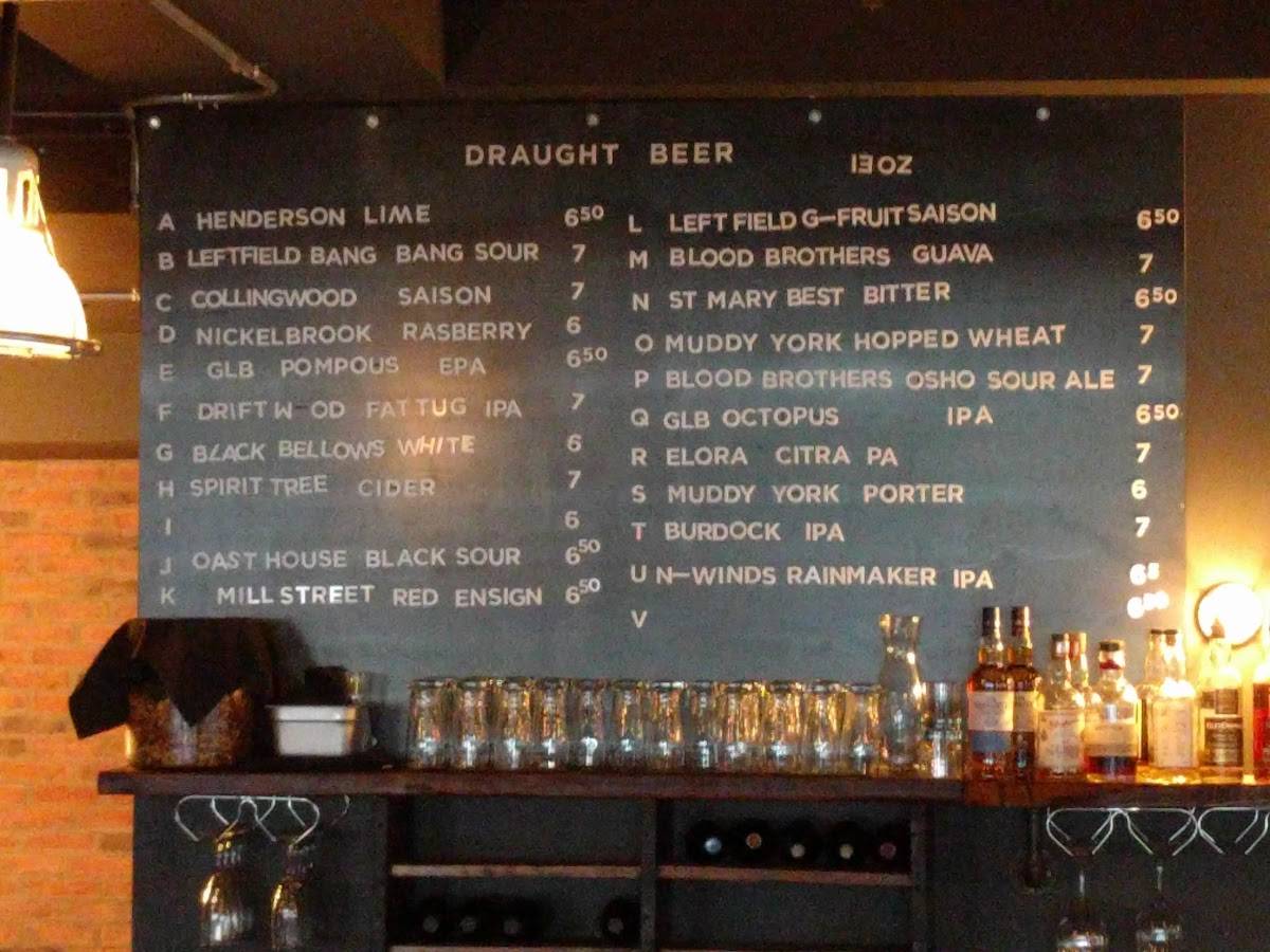 Menu at Boxcar Social Harbourfront pub & bar, Toronto, 235 Queens Quay W