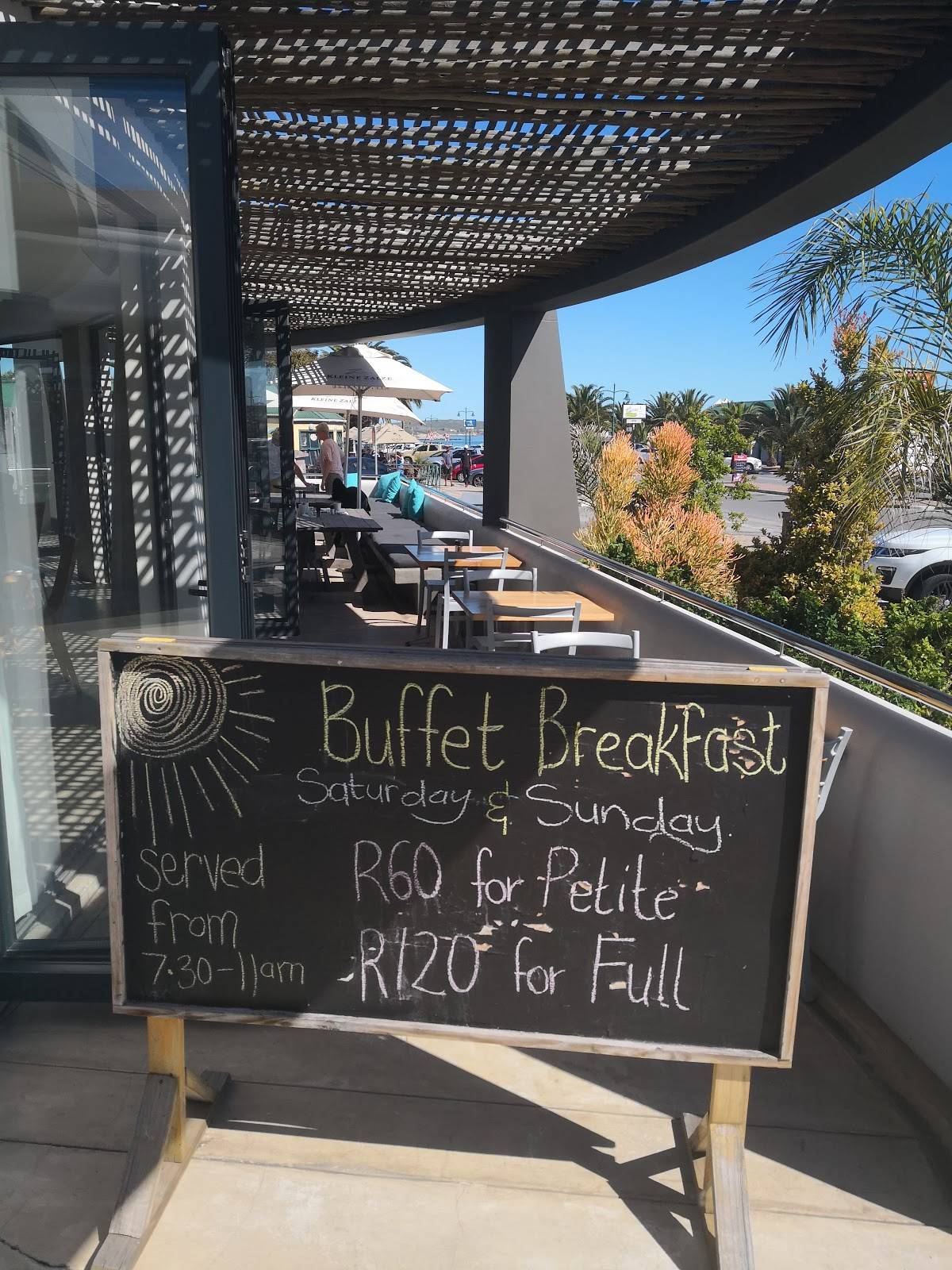 Menu at Breeze Restaurant, Langebaan