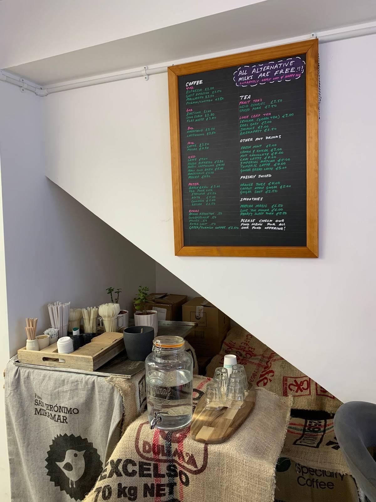 Menu at Brood Roastery, London