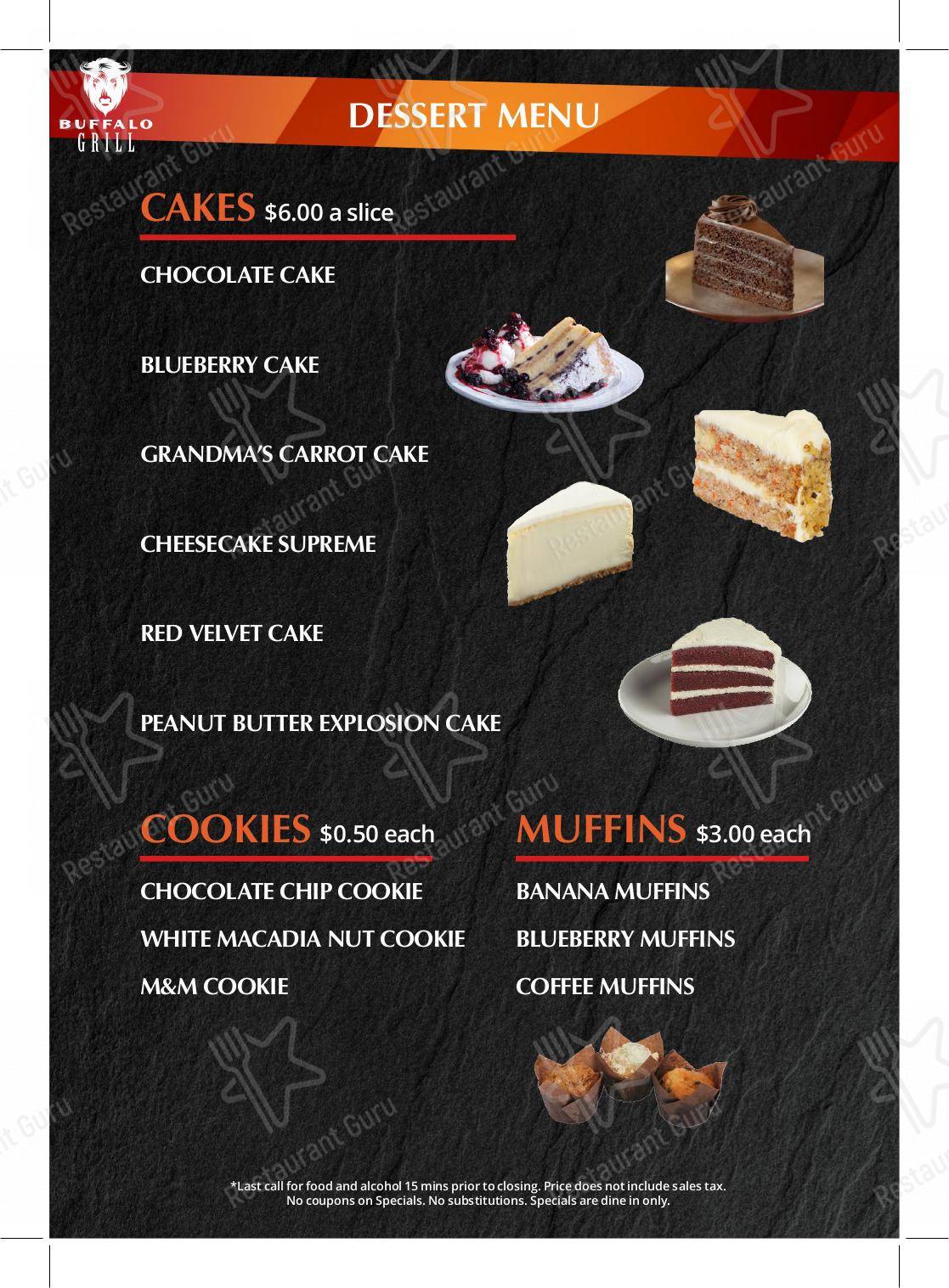 Menu at Native Lights Casino pub & bar, USA, US-77