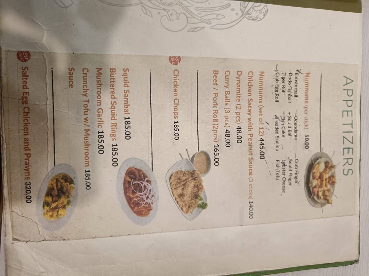 Menu at Bugis Singapore Street Food restaurant, Quezon City, 78 Nicanor ...