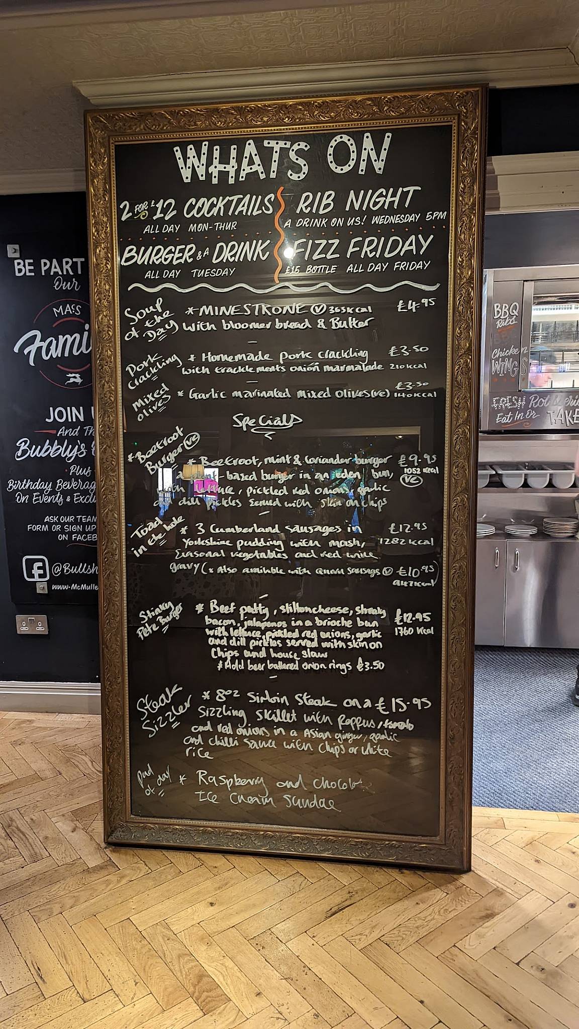 Menu at Bulls Head pub & bar, Broxbourne, High Rd Turnford