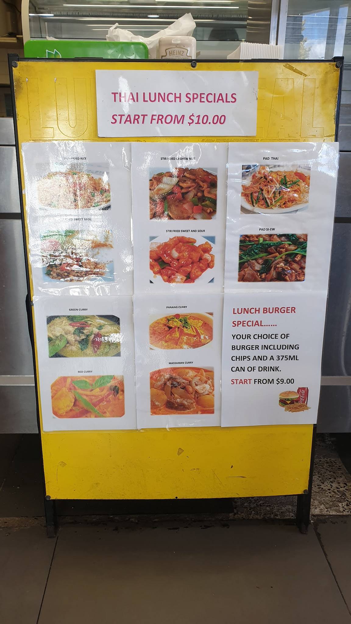 Menu at Busy Corner Takeaway fast food, Lithgow