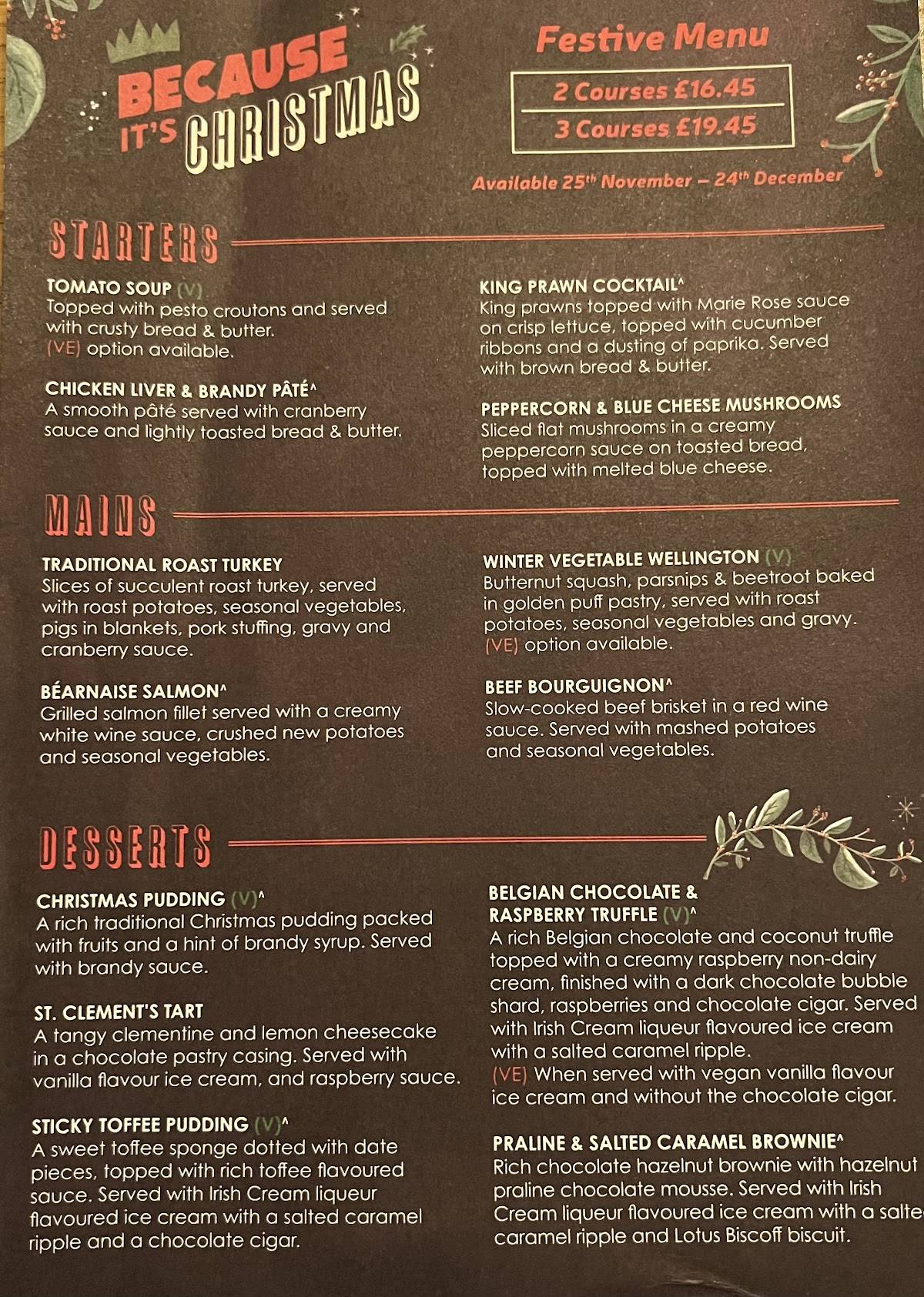 Menu at Hanbury Arms pub & bar, Newport