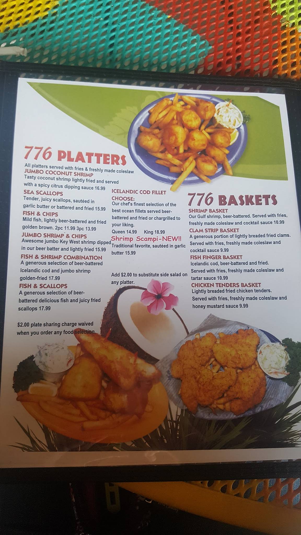Menu at Cafe 776, Englewood